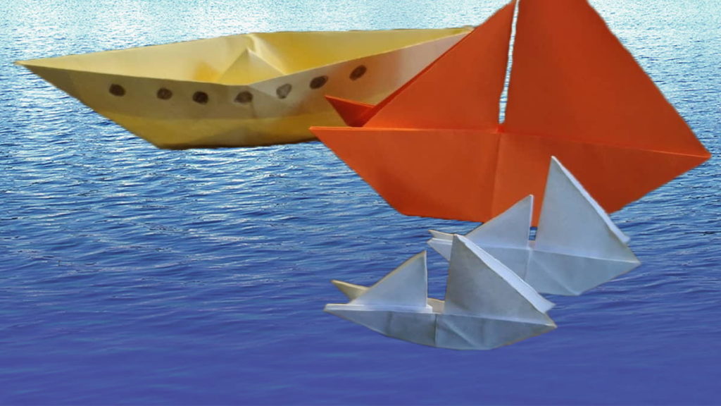 Kako napraviti origami brod - STEM Little Explorers