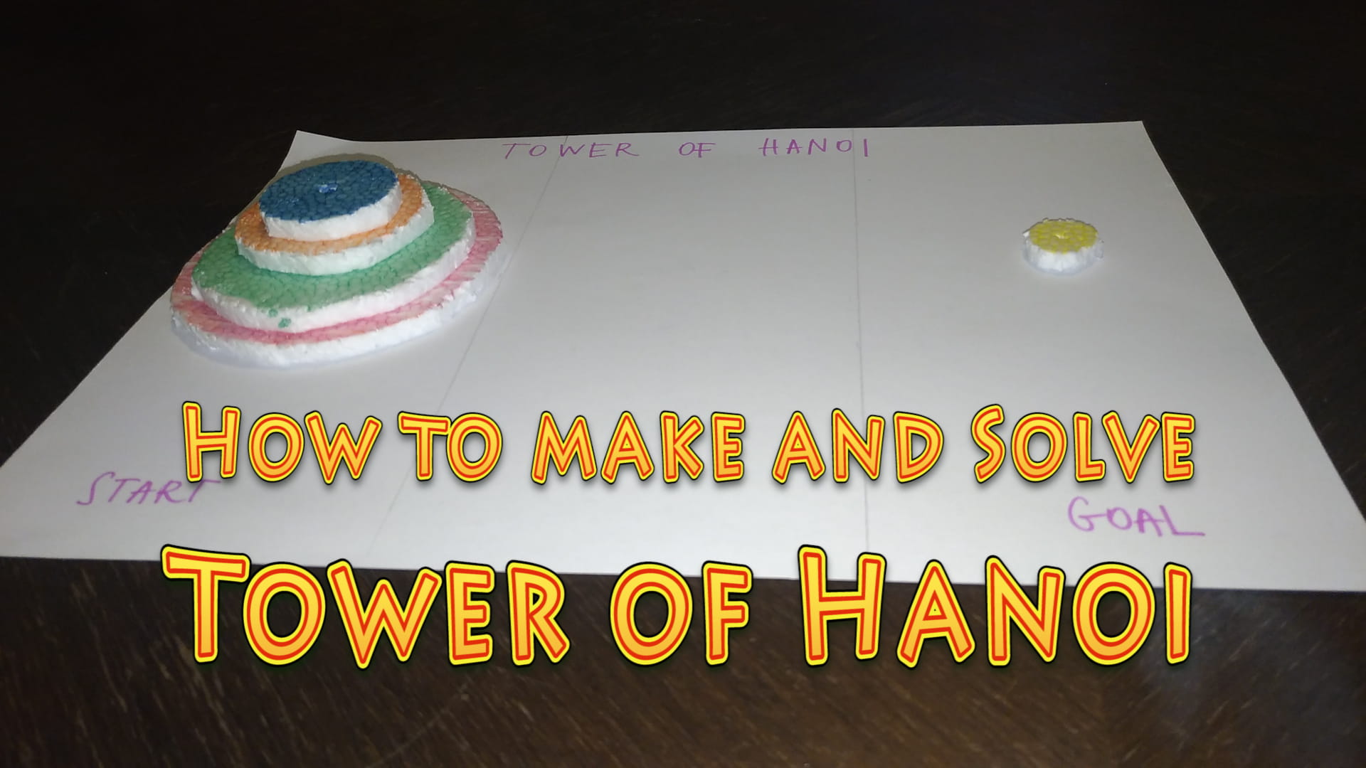 Tower of Hanoi, how to make it and solve it - STEM Little Explorers Tower of Hanoi, how to make it and solve it - STEM Little Explorers